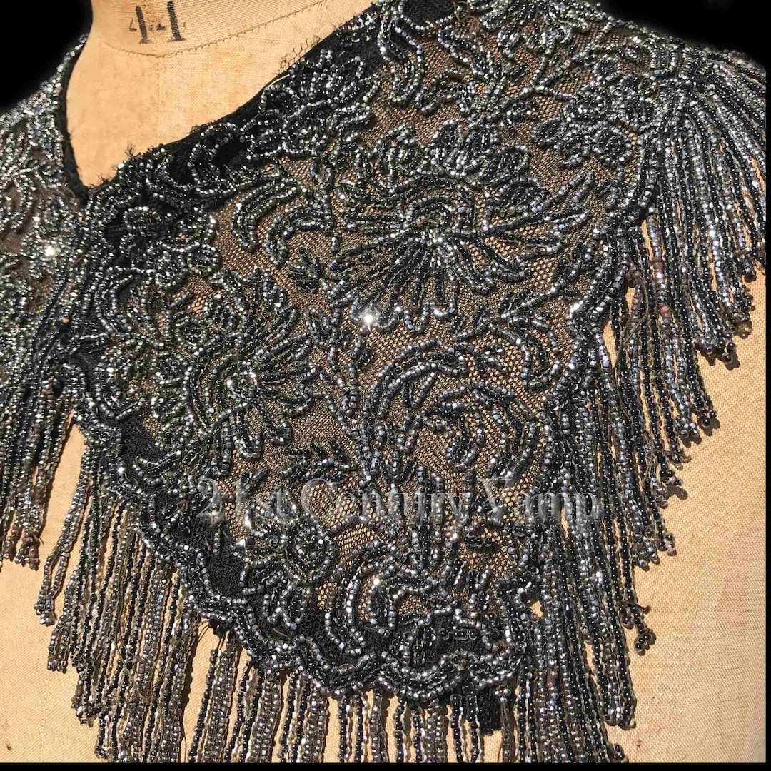 Victorian Capelet. Cut Steel. Mantelet. Mantlet. Collar. for ...