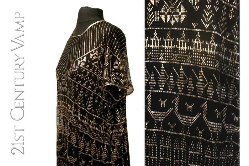 1920s Assuit Dress. Original Flapper. Egyptian Revival . A Rare Beauty ...