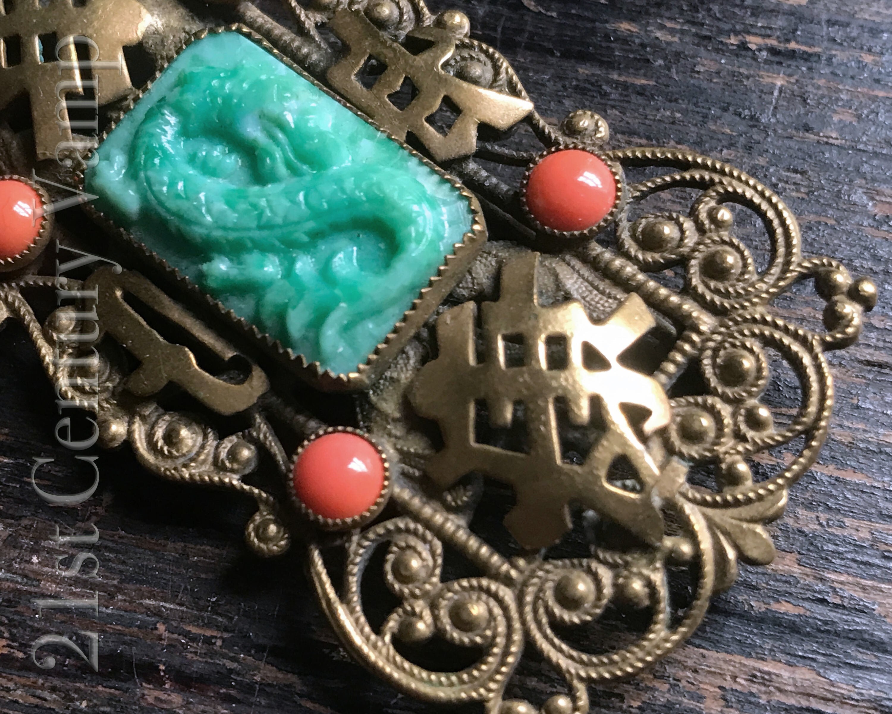 1930s Neiger Brooch. Chinese Line. Asian Theme. Orientalist. - Etsy