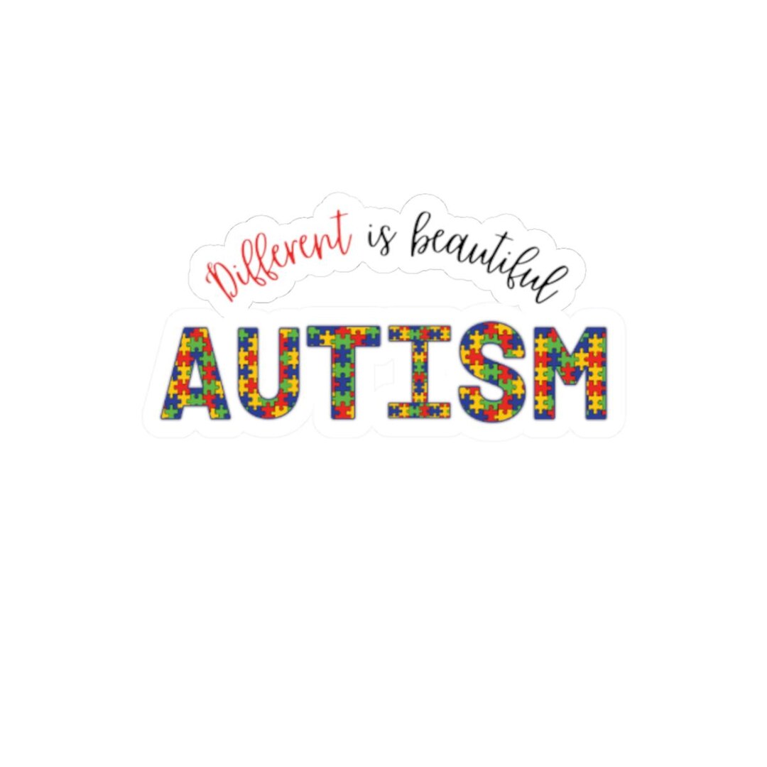 Colorful Autism Awareness Kiss-cut Stickers - Puzzle Piece Decals ...