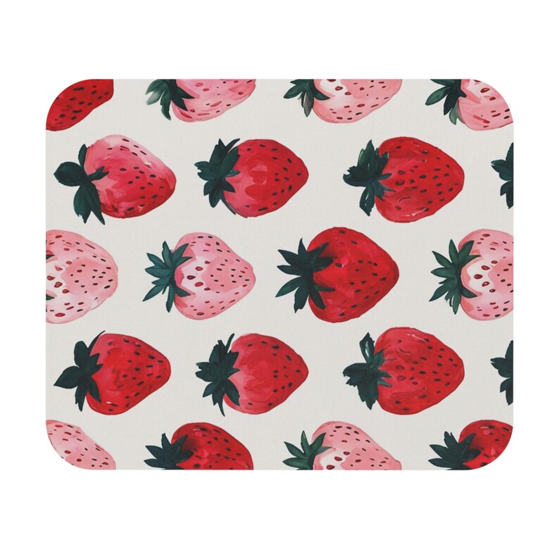 Strawberry Mouse Pad - Cute Fruit Desk Accessory for Home Office, Gift ...