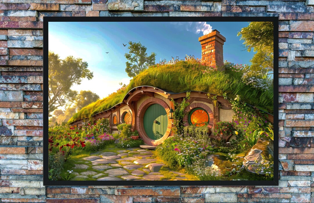 Hobbit House Poster – Shire-inspired Wall Art for Fantasy Lovers - Etsy