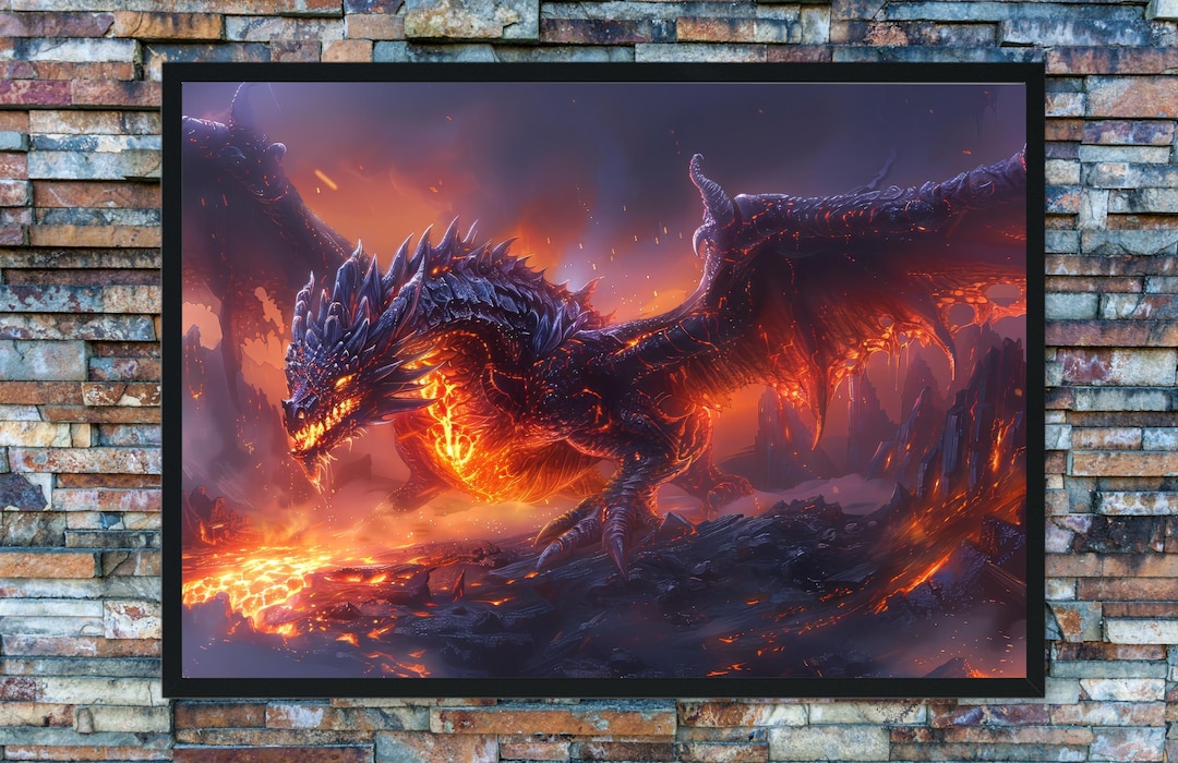 Deathwing Dragon Poster – Epic World of Warcraft Wall Art - Etsy