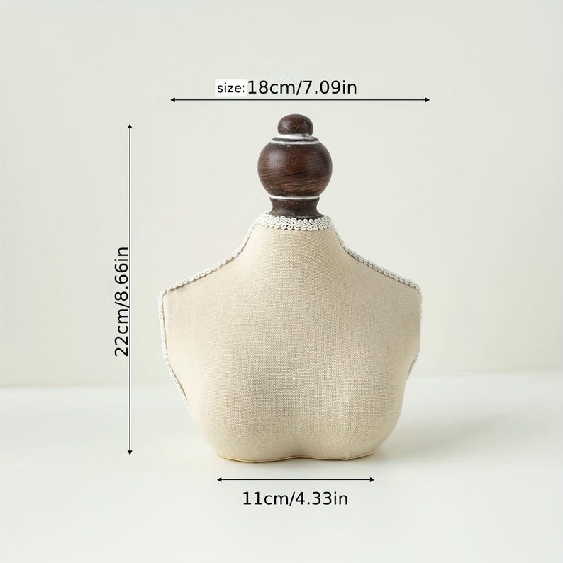 Baroque Jewelry Mannequin Bust Display Stand: Necklace Earring Holder ...