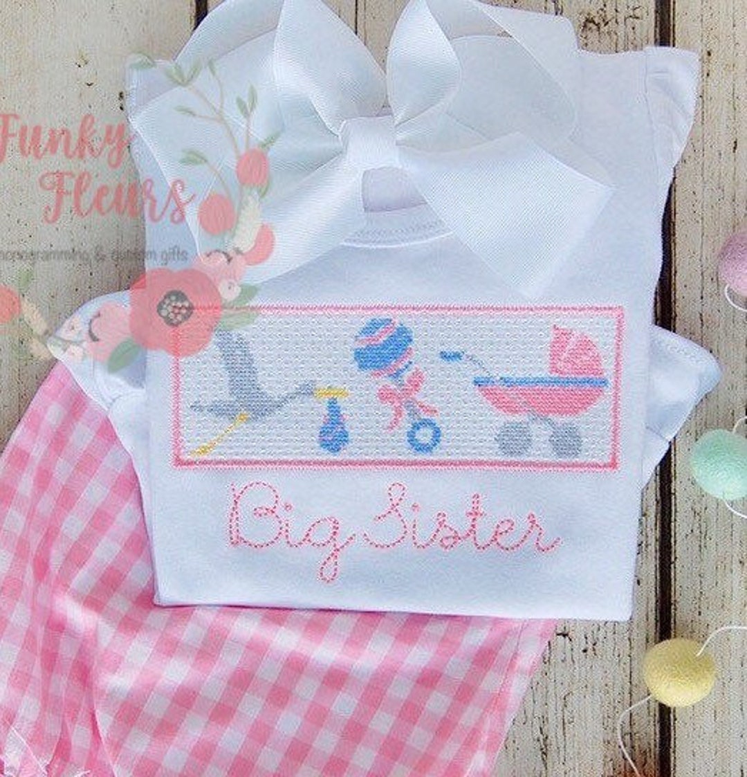 Big Sister Monogram Shirt Big Sister Little Sister Outfits - Etsy