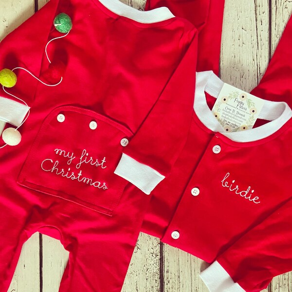 Baby Christmas Pajamas - Etsy
