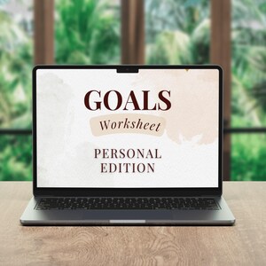 Digital Templates Goal Setting, Canva Worksheet, Printable Productivity ...