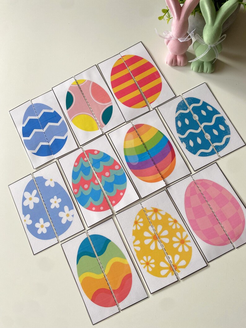 Easter Egg Matching Game – Printable Kids Activity, Fun Easter Party ...