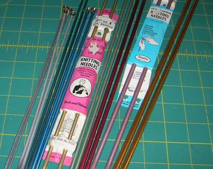 Vintage Knitting Needles 9 Sets Boyle Susan Bates Hero Zephr Marcia ...