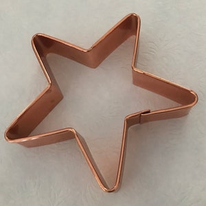 Vintage Star Copper Heavy Duty Large Cookie Cutter 5 1/2” by 5 1/2” - Etsy