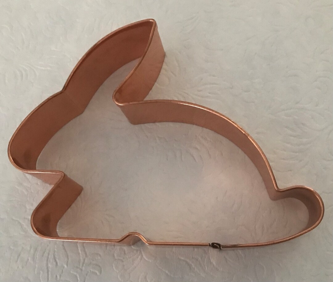 Vintage Rabbit Copper Heavy Duty Large Cookie Cutter 4 1/8” Tall by 5 1 ...