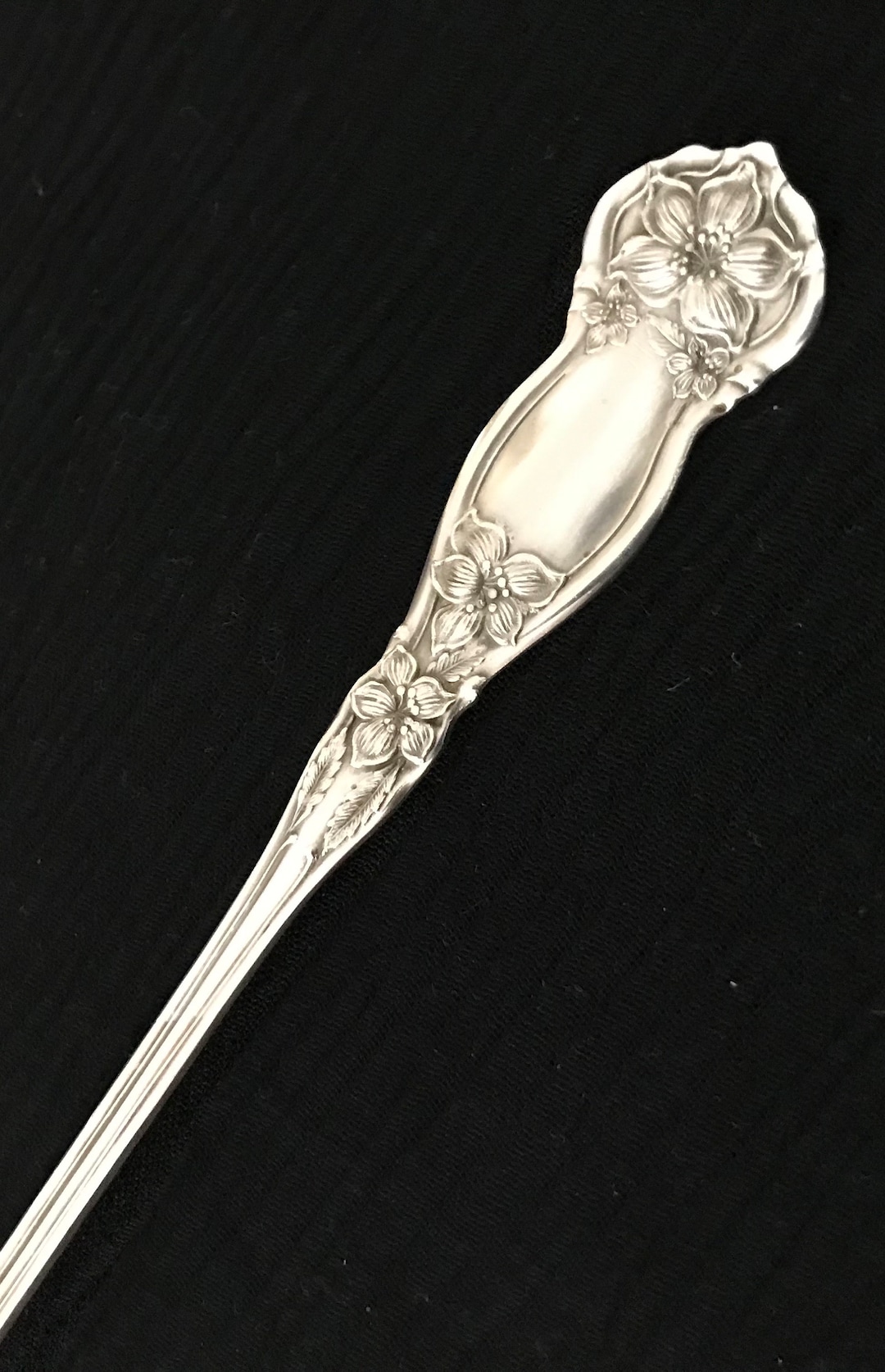 Antique Vintage Wm Rogers Silverplate Pickle Fork Orange Blossom ...