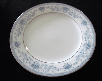 2 Vintage Noritake Porcelain China Dinner Plates Blue Hill Pattern ...