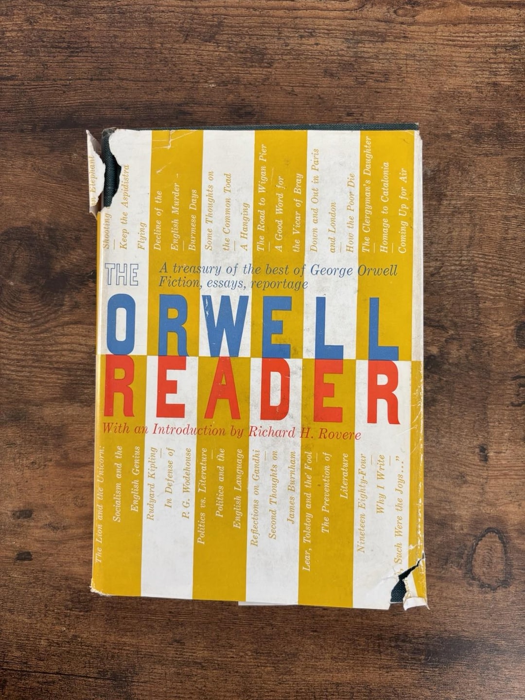 The Orwell Reader 1956 First Edition Harcourt Brace Hardcover W ...