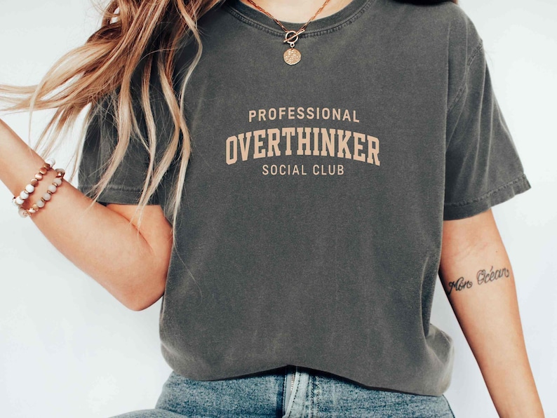 Overthinker Sweater, Overthinker Social Club Shirt, Gen Z Sweatshirt ...