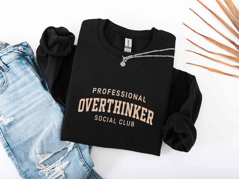 Overthinker Sweater, Overthinker Social Club Shirt, Gen Z Sweatshirt ...