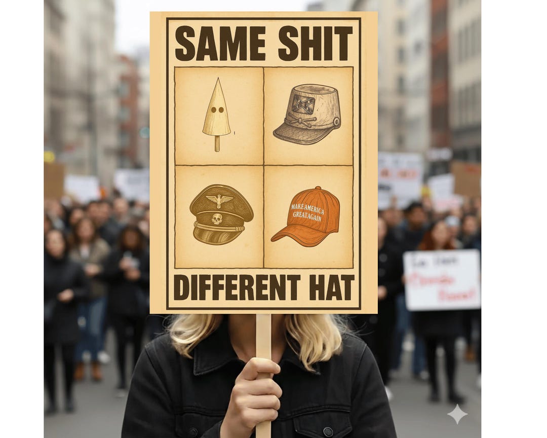 Same Shit Different Hat Protest Sign, No Kings in America, Anti-trump ...