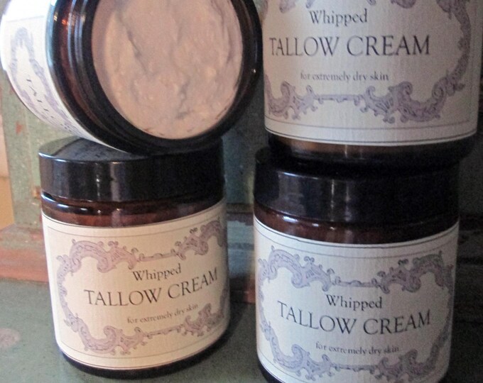 WHIPPED TALLOW Cream//moisturizer//grass Fed Beef Tallow/unscented - Etsy