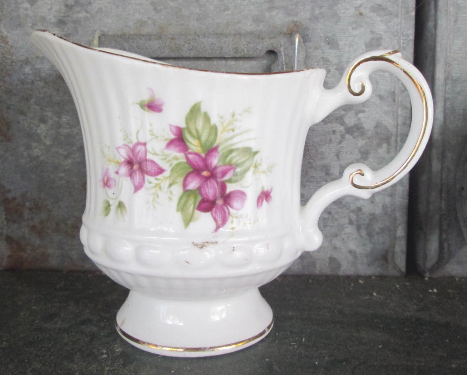Vintage Bone China Cream Pitcher - Etsy