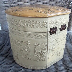 Victorian Collar Box With Collars/beautiful Graphics/ivory and Sepia - Etsy