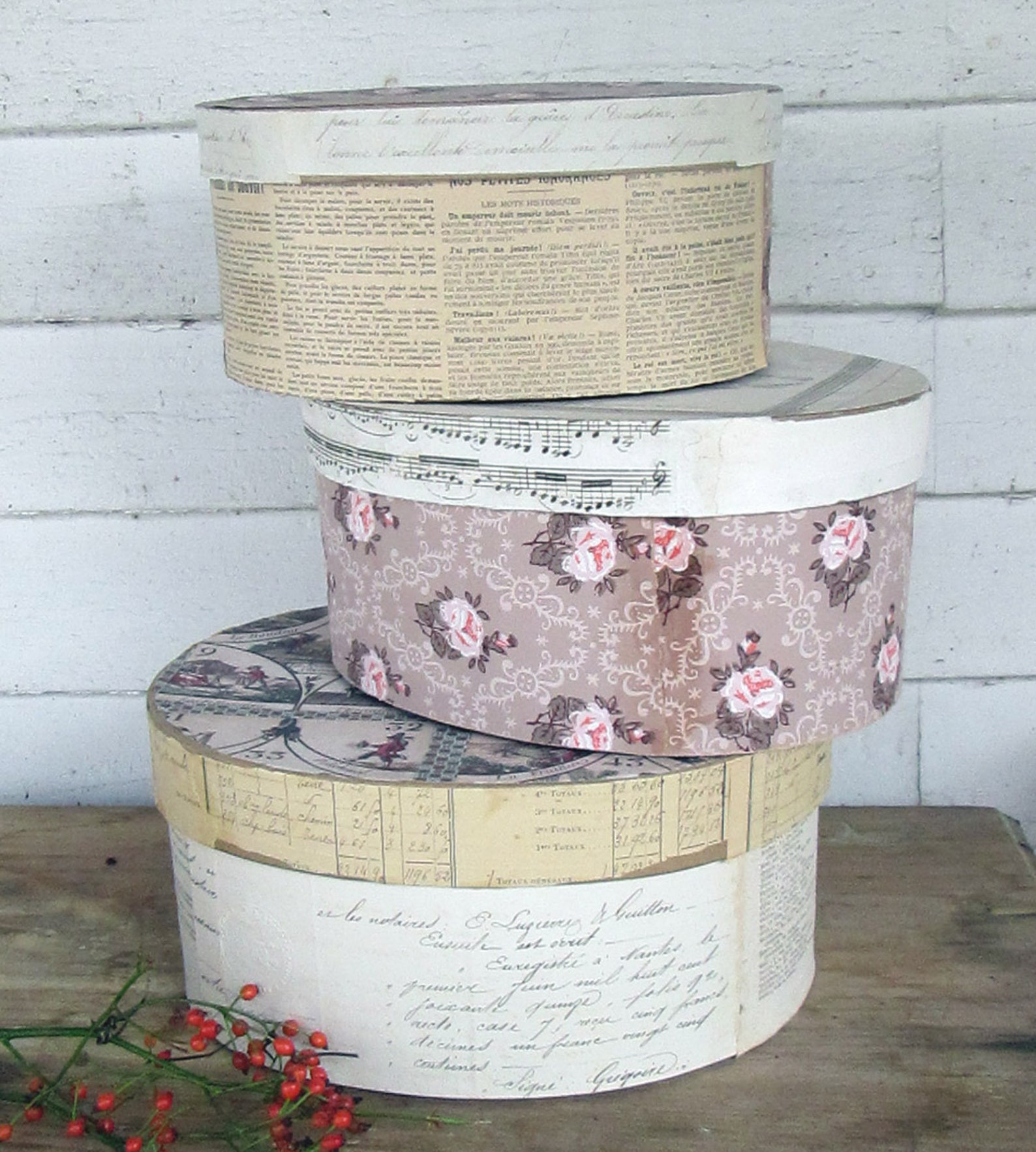Antique Paper Band Box Handmade//gift - Etsy
