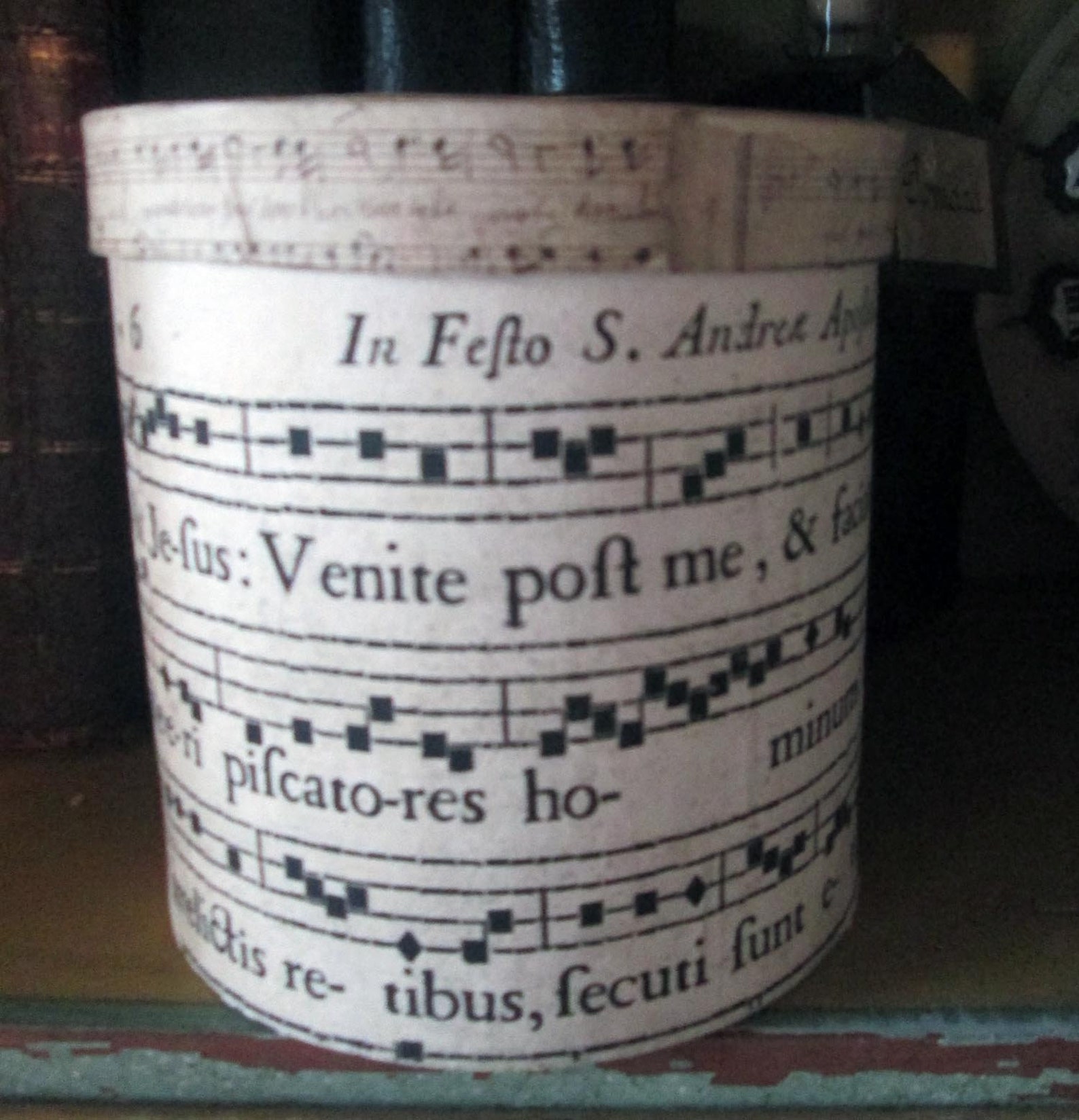 Antique Papered Band Box//large//1700's Music Paper - Etsy