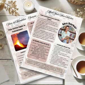 Editable Meet the Teacher & Newsletter Template Canva Download - Etsy