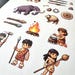 Stone Age Stickers Graphics - Etsy