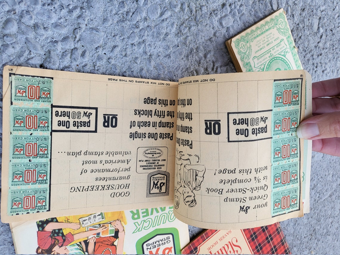 S & H Green Stamp Quick Saver Book - Etsy