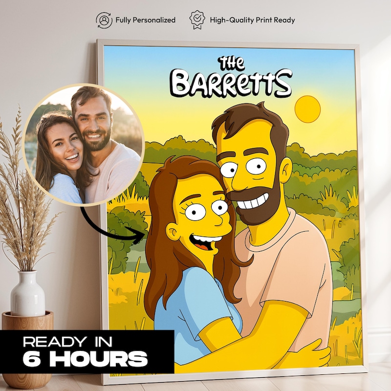 Simpsons Portrait - Etsy