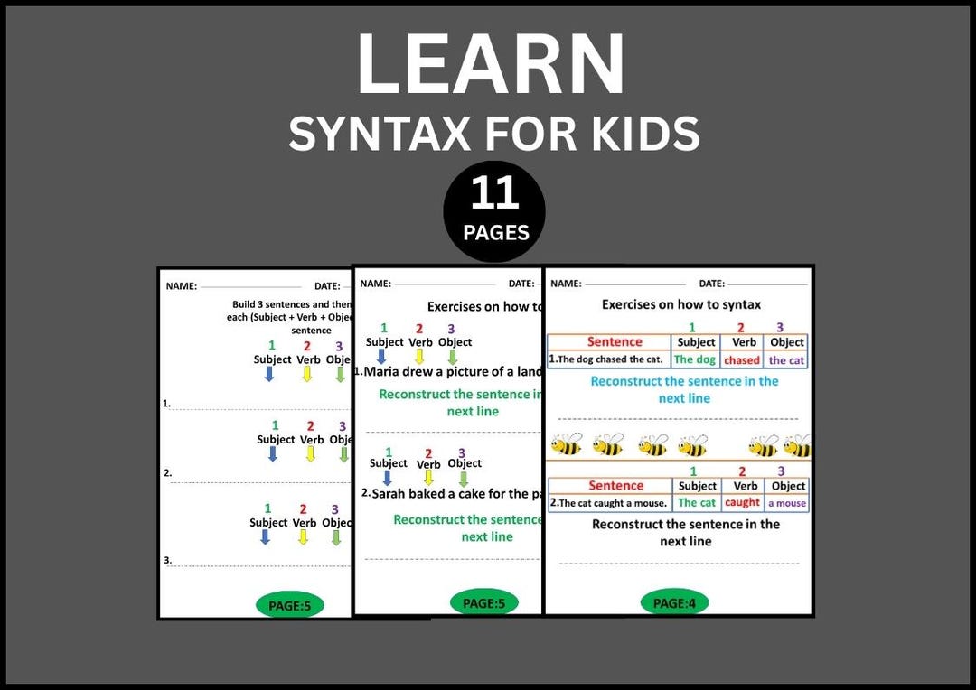 Learn Syntax for Kids | Master Sentence Structure | Improve Writing ...
