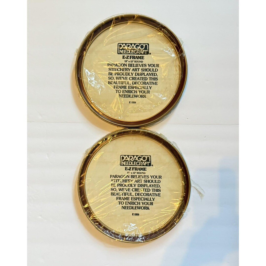 2 Vtg Round Paragon Needlecraft Ez Frame - Etsy