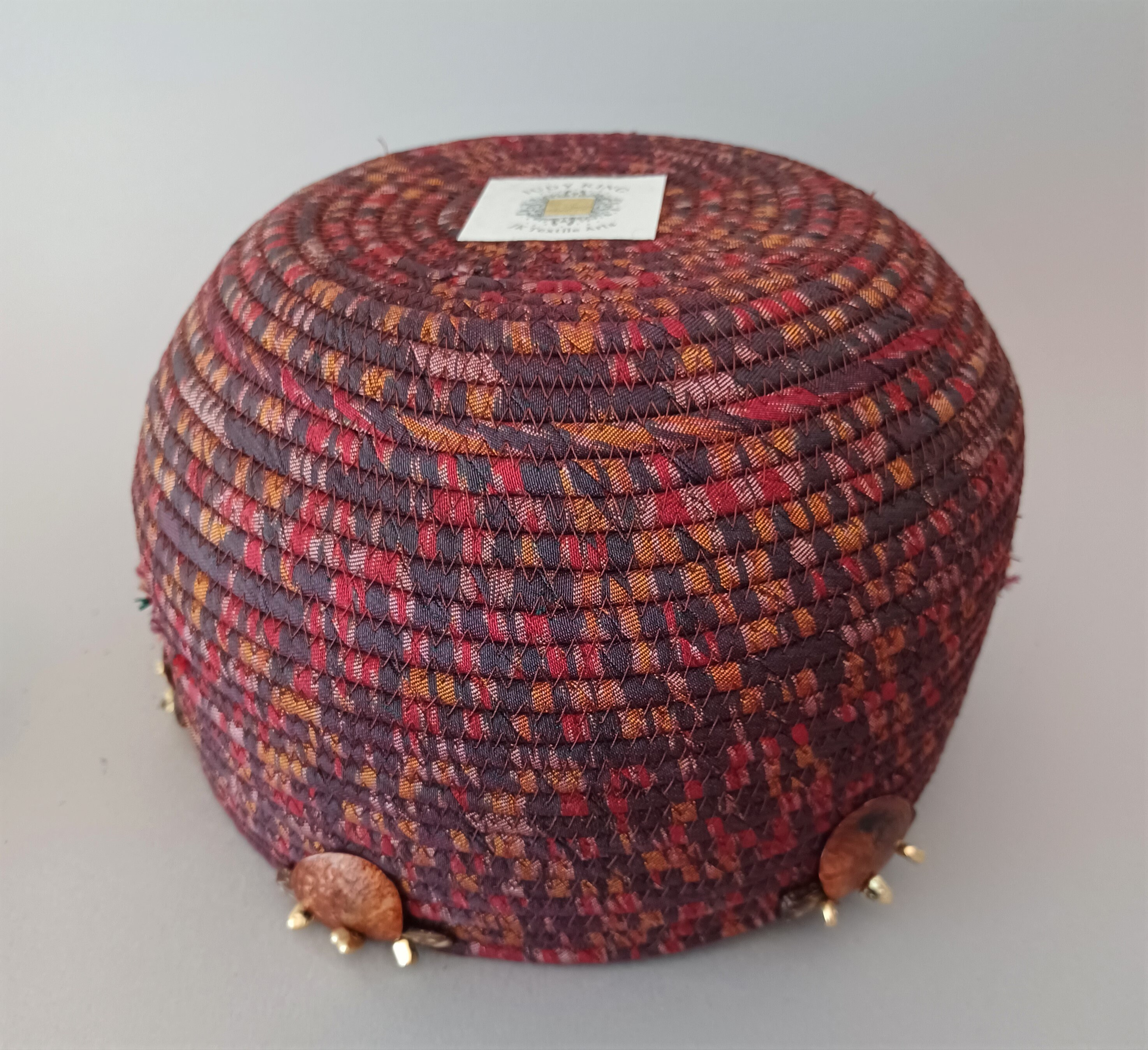 Thai Silk Basket, Coiled Basket - Etsy