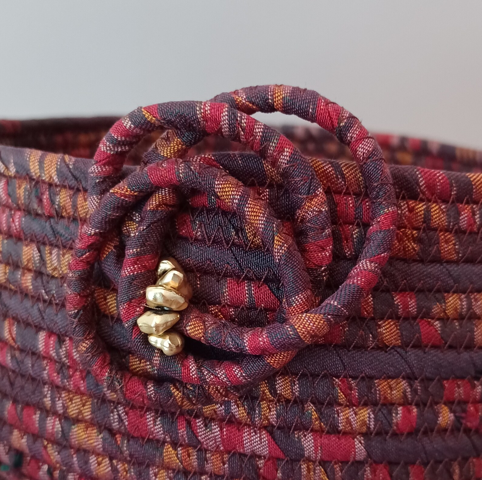Thai Silk Basket, Coiled Basket - Etsy