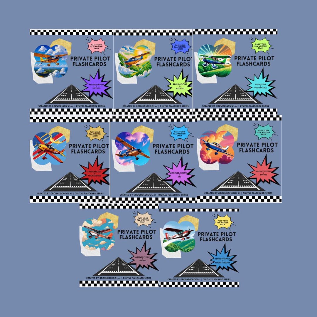 Complete FAA Private Pilot Flashcard Bundle – 400+ Digital Cards for ...