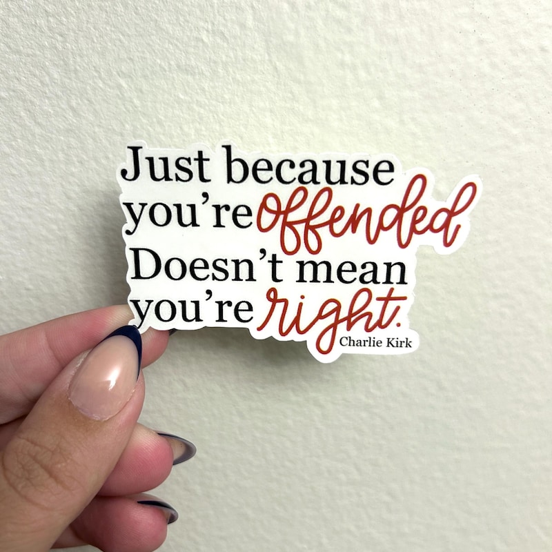 Charlie Kirk Stickers - Etsy