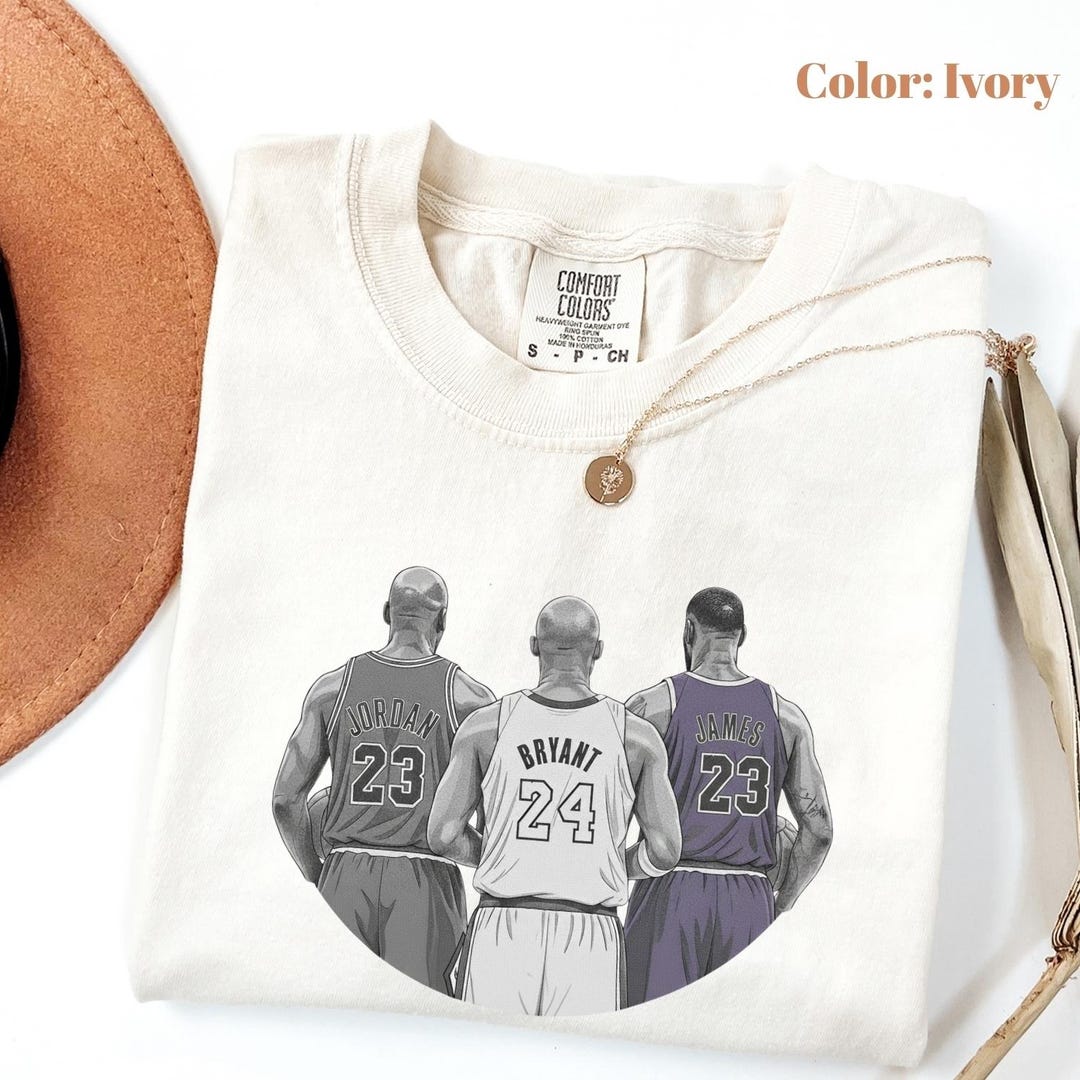 Comfort Colors Retro Basketball Legends T-shirt, Kobe Bryant, Michael ...