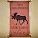 Hand Painted House Mormont Canvas Banner here We Stand Game of Thrones ...