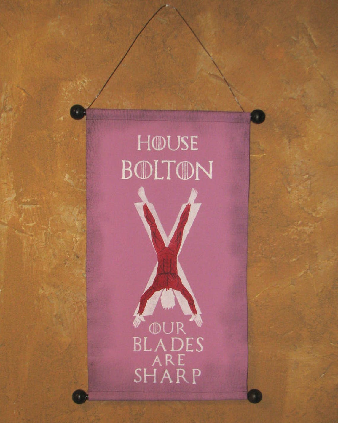 Hand Painted Book Version House Bolton Canvas Banner | Etsy