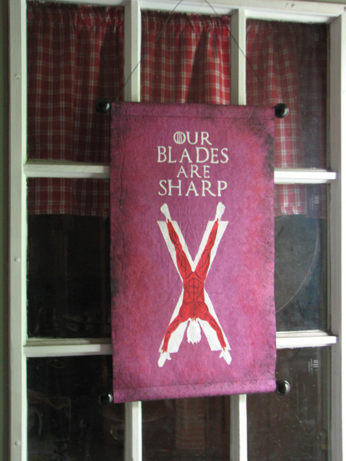 Hand Painted Book Version House Bolton Canvas Banner | Etsy
