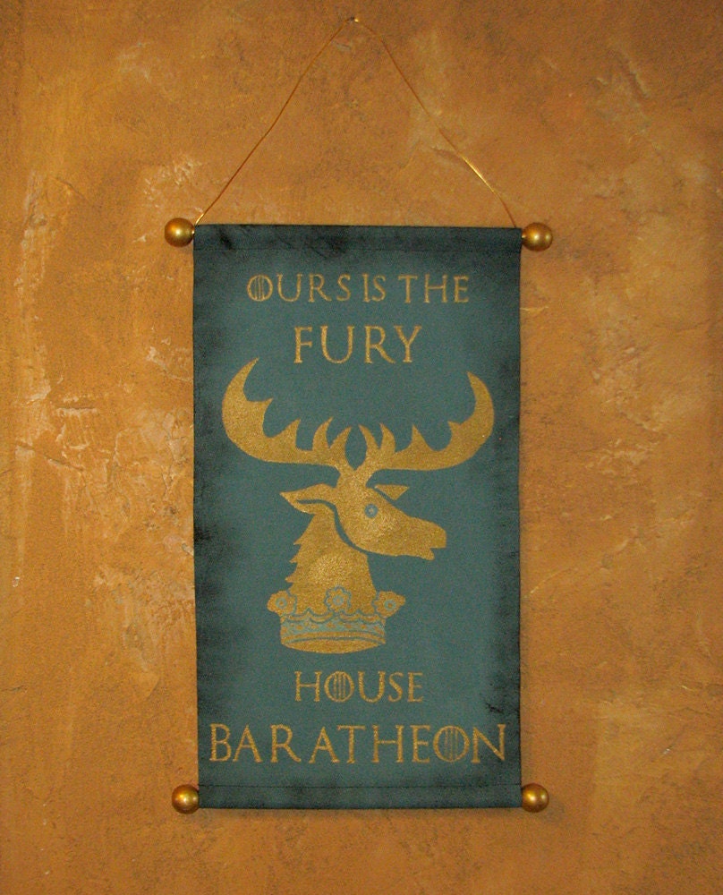 Hand Painted Renly's House Baratheon Ours is the | Etsy