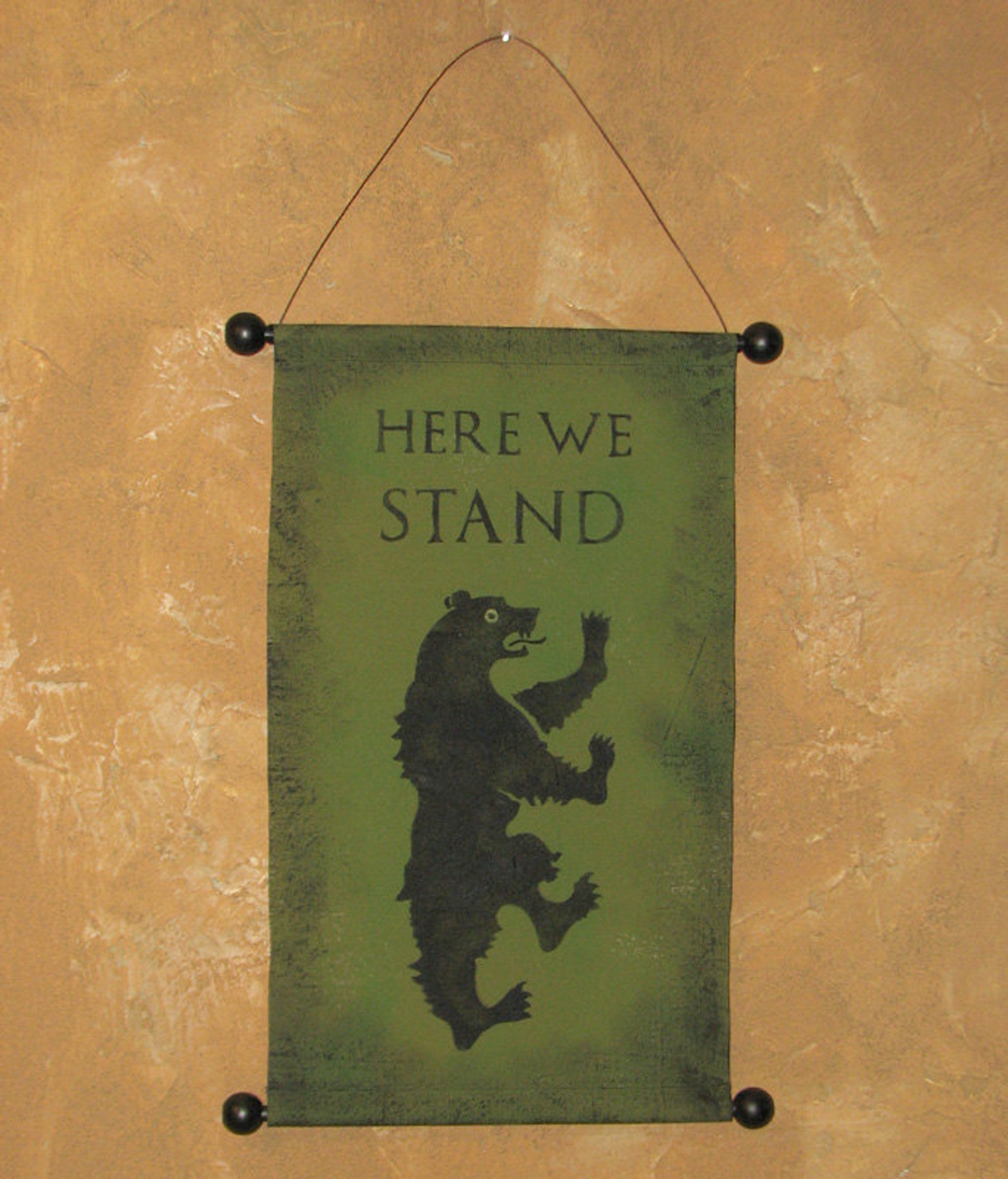 Hand Painted House Mormont Canvas Banner here We - Etsy