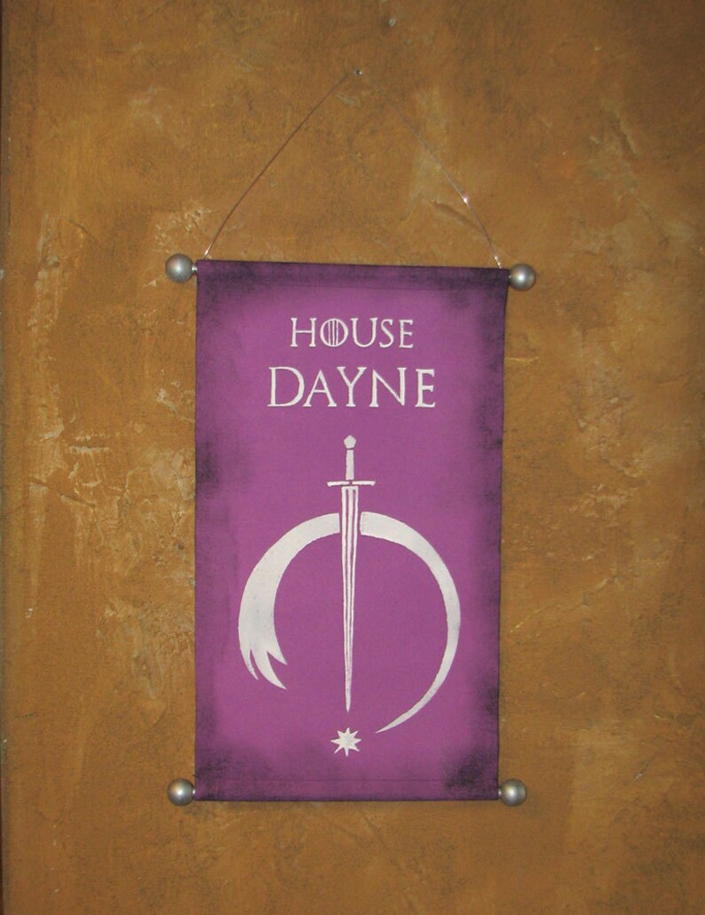 Hand Painted House Dayne Canvas Banner Game of Thrones | Etsy
