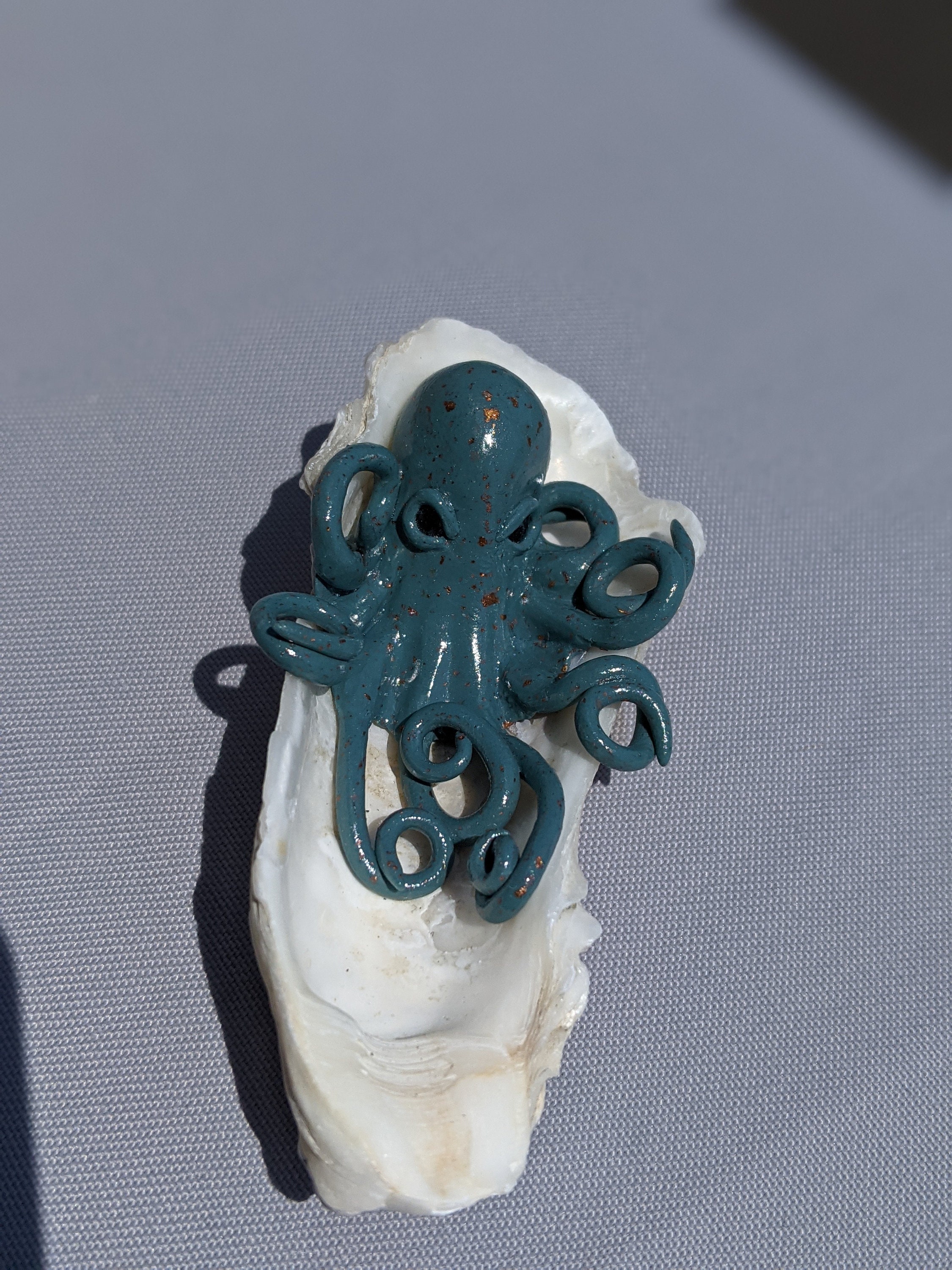 Figurines Art & Collectibles Sculpture Orange and Green Blend Polymer ...