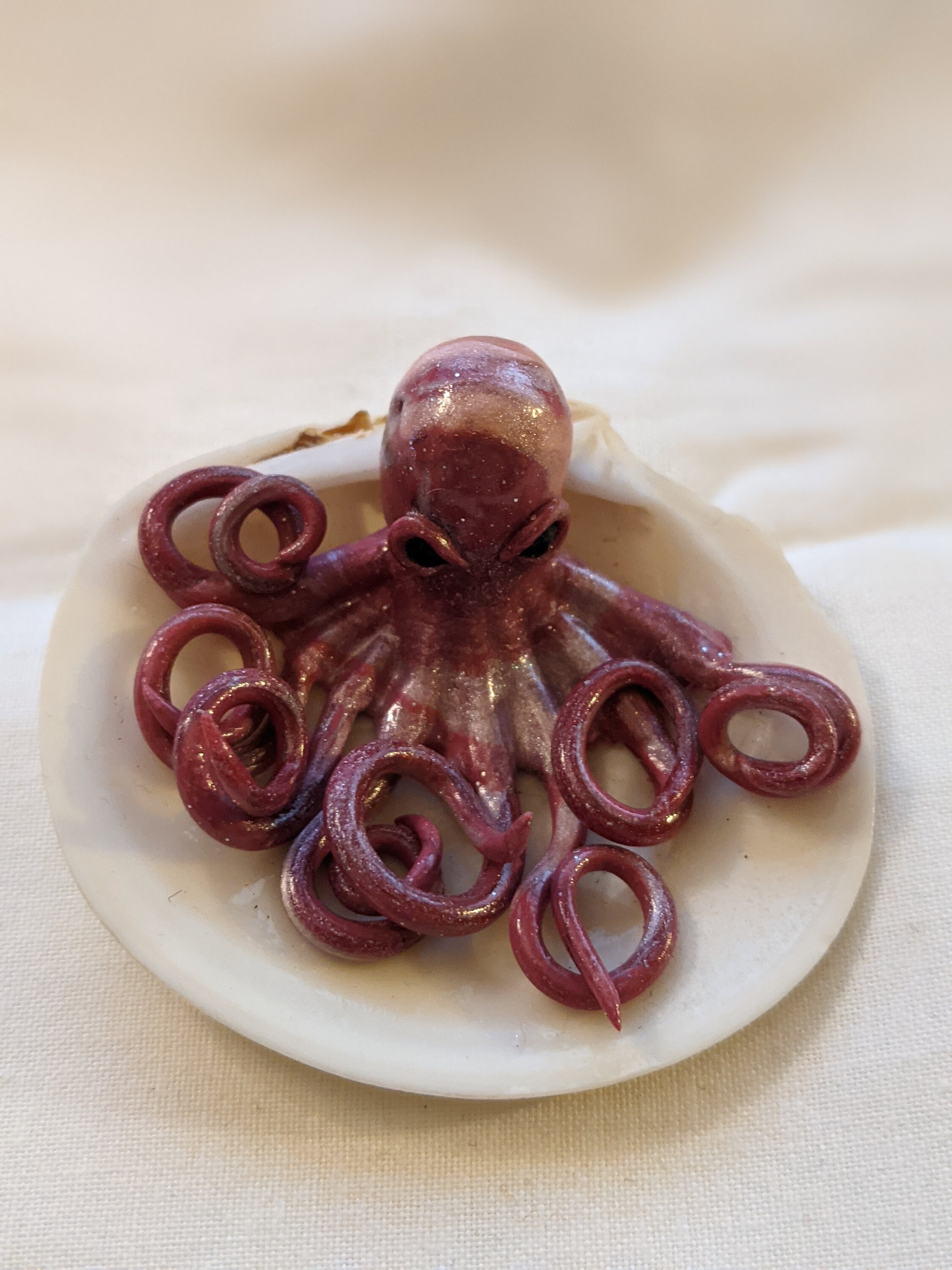 Figurines Art & Collectibles Sculpture Orange and Green Blend Polymer ...