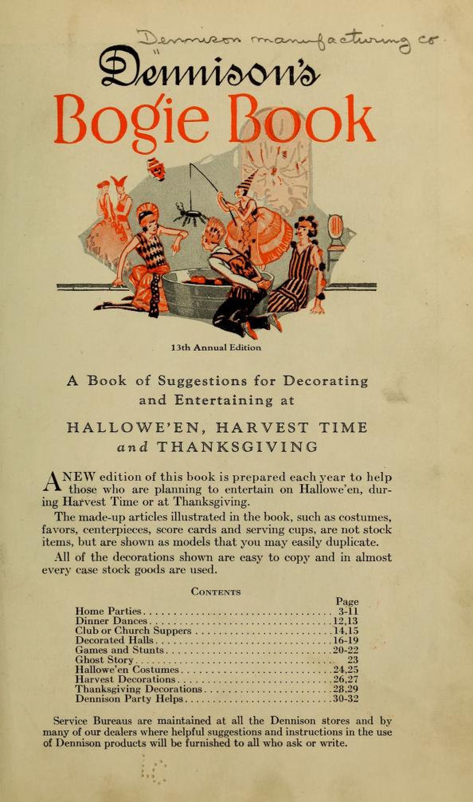 13th Annual Dennison Bogie Book 1920s Instant Download Pdf - Etsy
