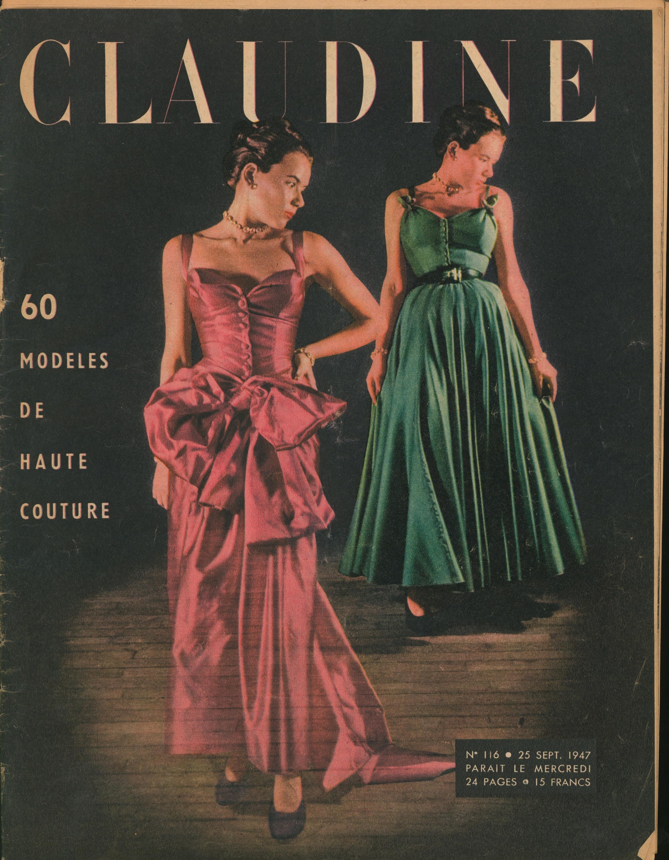 Digital Scan of September 1947 Claudine Magazine - Etsy
