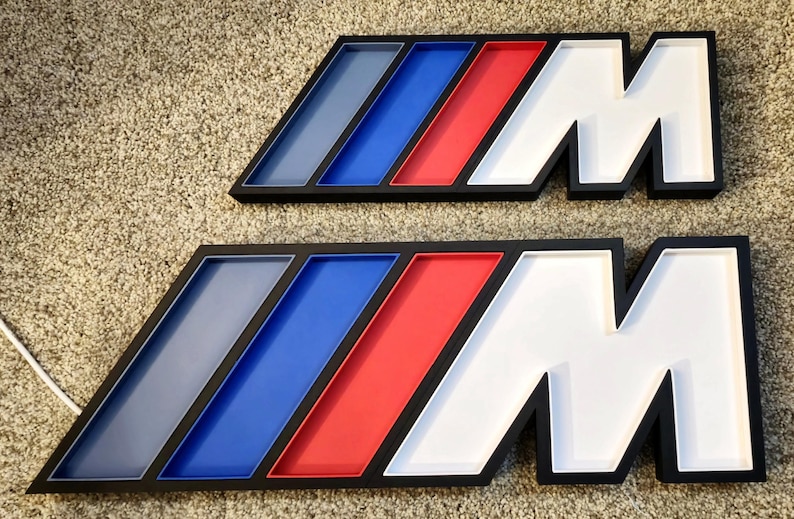 BMW M LED Illuminated Wall Sign: Car Enthusiast Garage Decor - Etsy