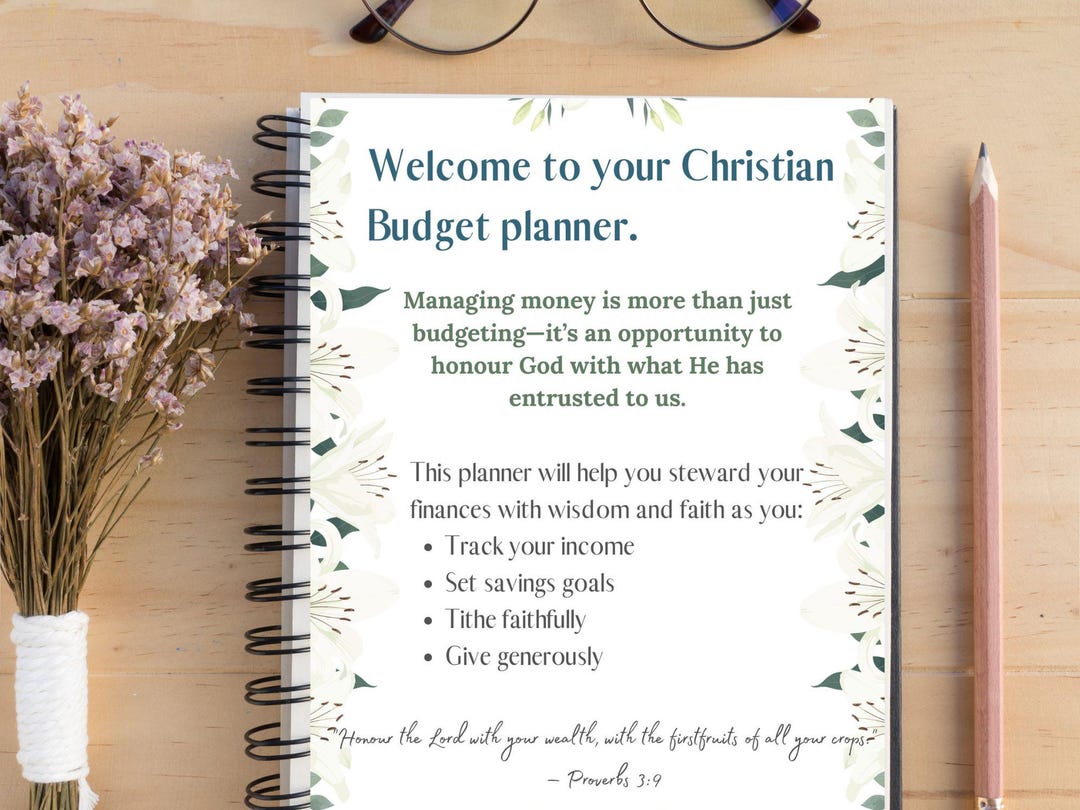 Christian Budget Planner | Printable Faith-based Finance Tracker ...