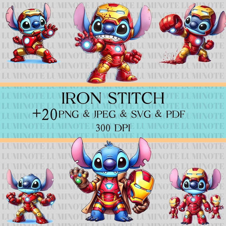 Iron Stitch Svg Bundle, 24 Stitch Design, Marvel Svg, Stitch Svg ...